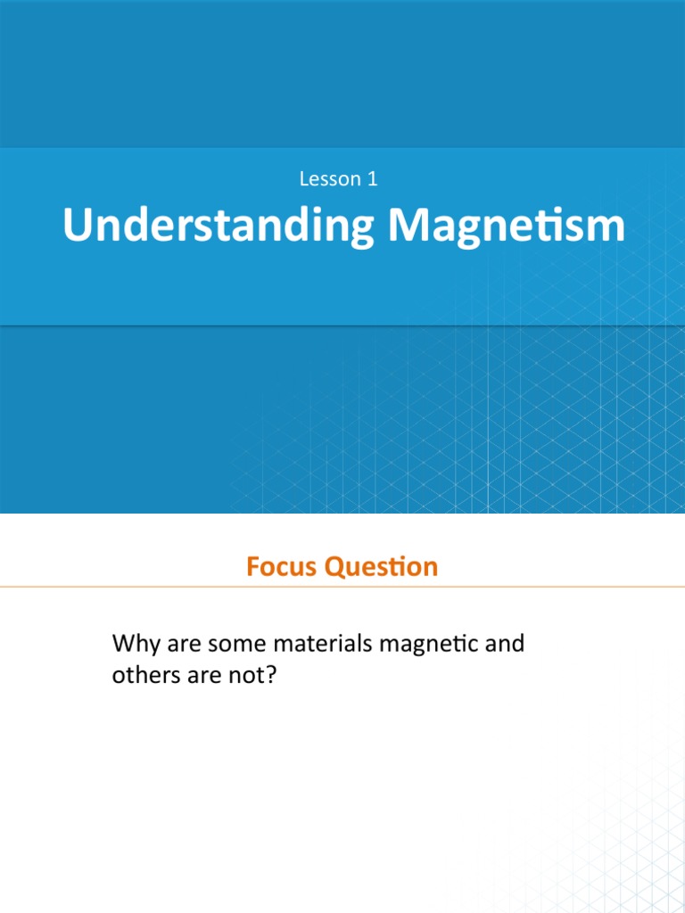 20.1 Understanding Magnetism | PDF | Magnetic Field | Magnet