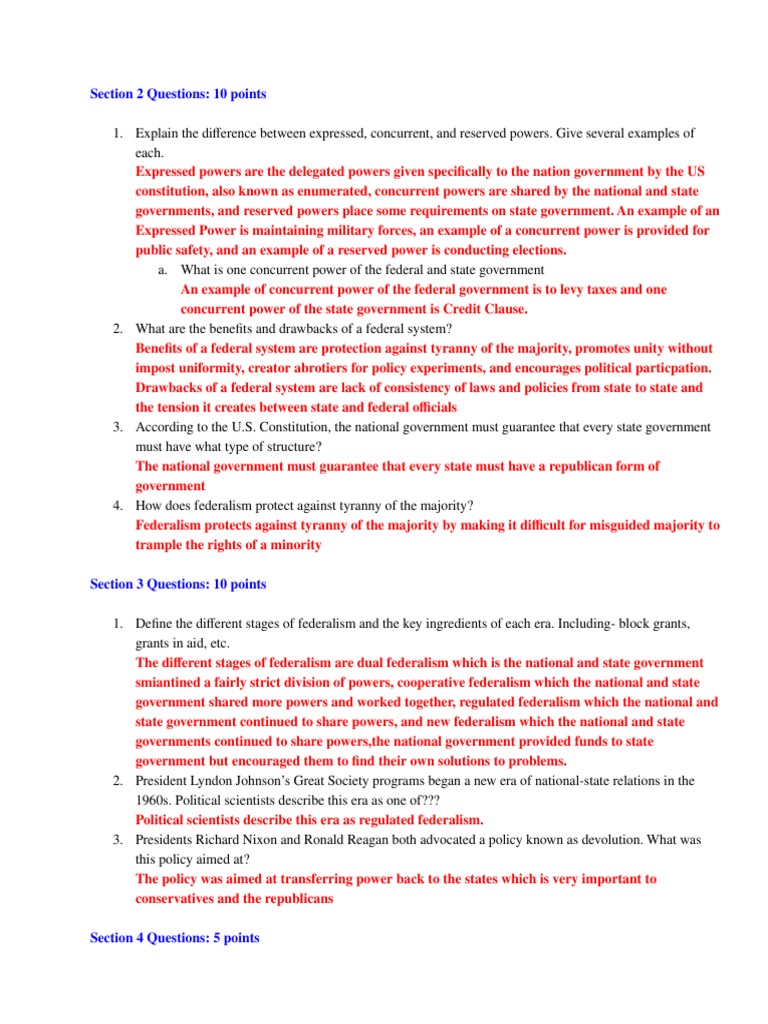 Tyler Jimenez - Questions Tci Chapter 6 | PDF | Federalism | American ...