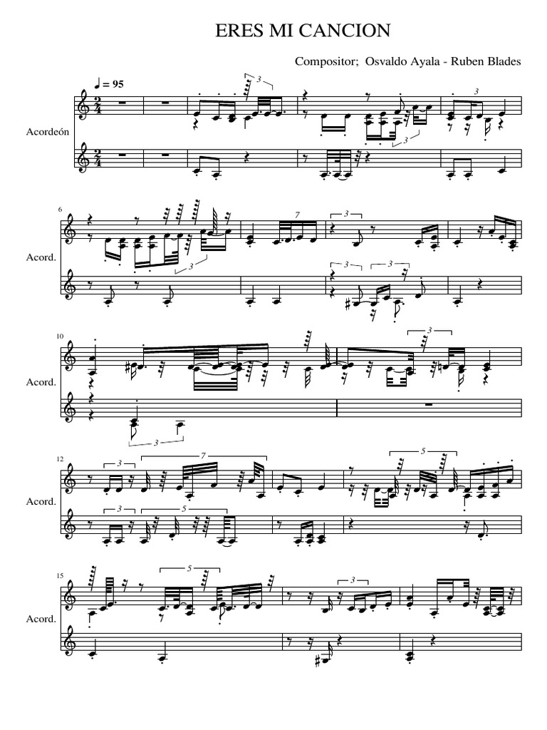 .Eres Mi Cancion Ruben Blades | PDF