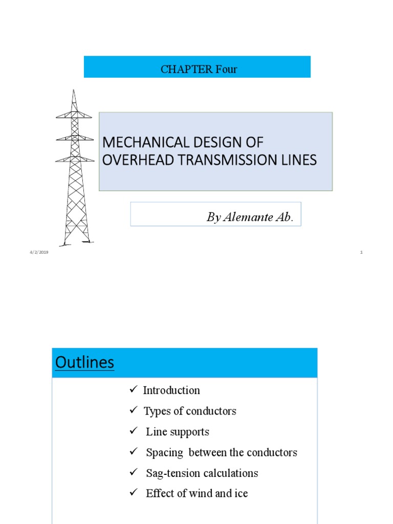 Mechanical Design of Overhead Transmission Lines: Chapter Four | PDF ...