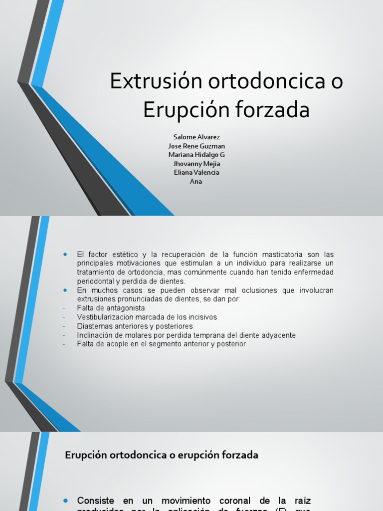 Extrusion Ortodoncica y Cirugia Ortognatica | PDF | Ortodoncia | Cabeza ...
