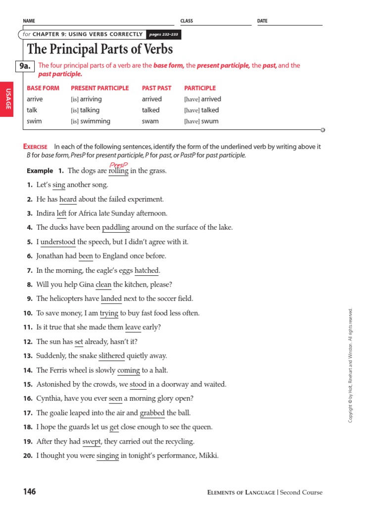 Using Verbs Revision Sheet 3rd Term Quiz1 | PDF | Perfect (Grammar ...