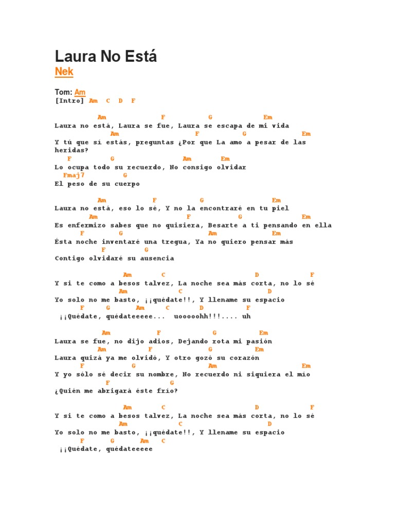 Laura No Está | PDF