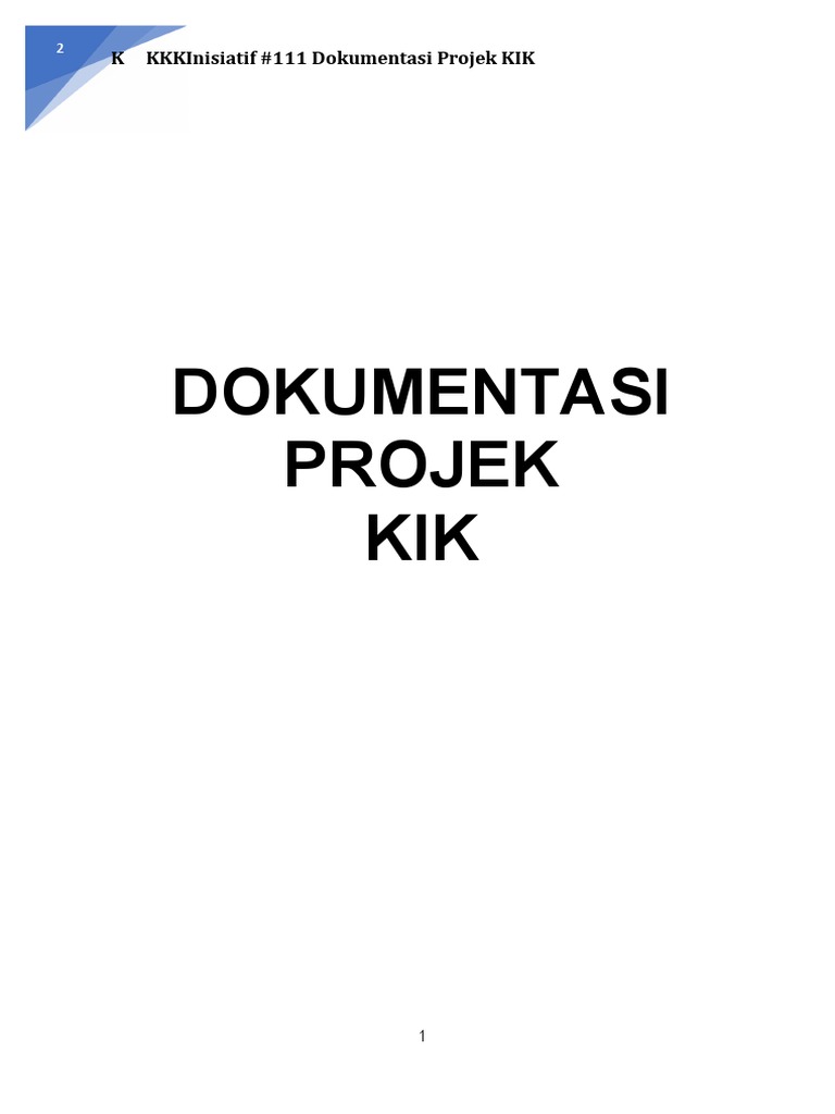 111 - Templat Laporan Projek Kik (18.05.2022) | PDF