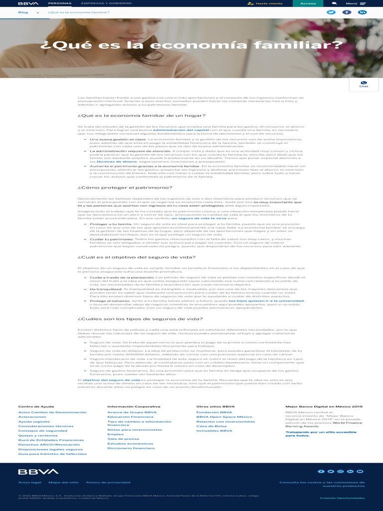 ¿Qué Es La Economía Familiar | PDF | Seguro de vida | Seguro