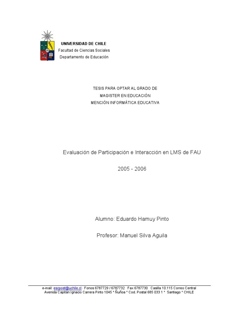 Tesis Informatica Educativa | PDF | Moodle | Cognición