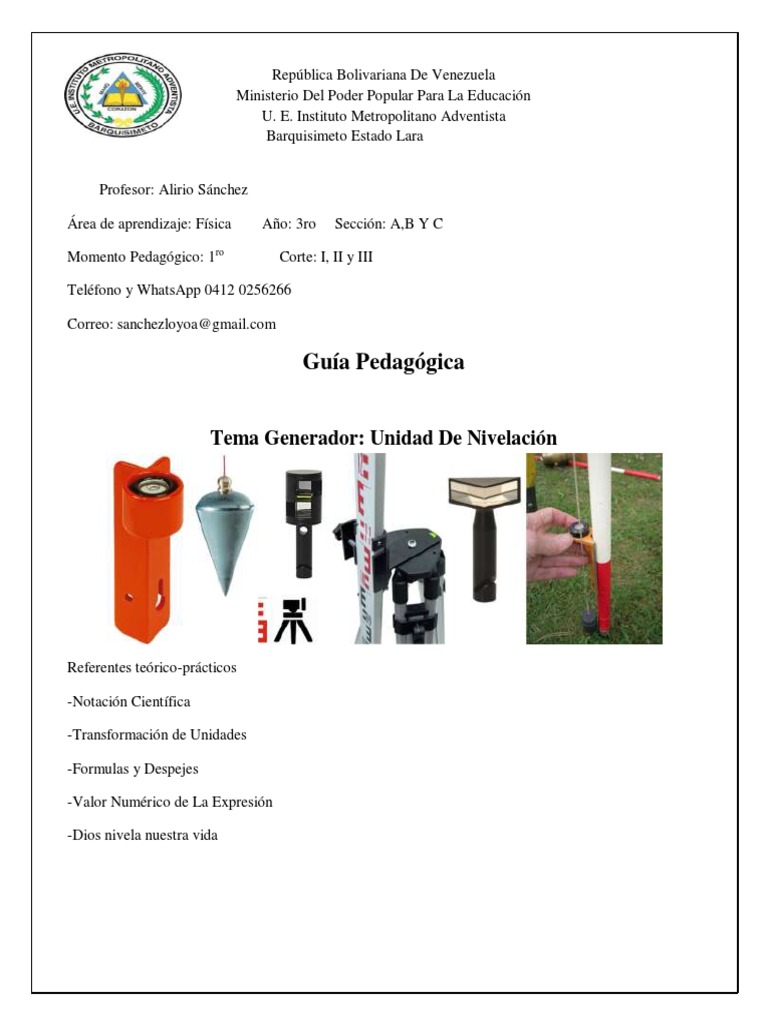 Guía de Física: Notación y Unidades | PDF | Fórmula | Multiplicación