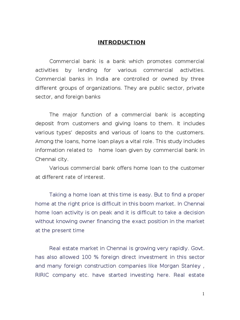 Introduction (2) | Loans | Mortgage Loan