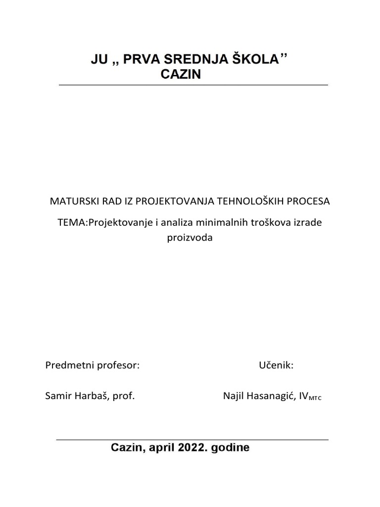 Najil Zavrseno | PDF