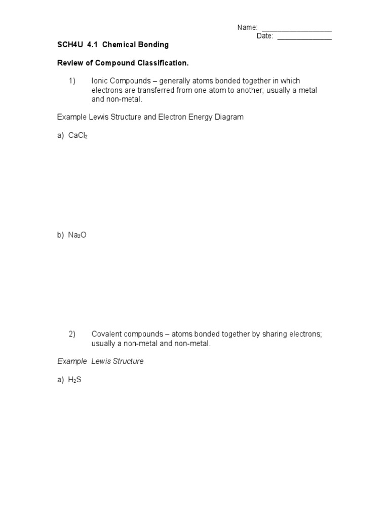 Chemical Bonding Overview | PDF | Chemical Bond | Ionic Bonding