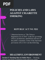 RA 9211 The Tobacco Regulation Act of 2003 | PDF | Cigarette | Tobacco Smoking