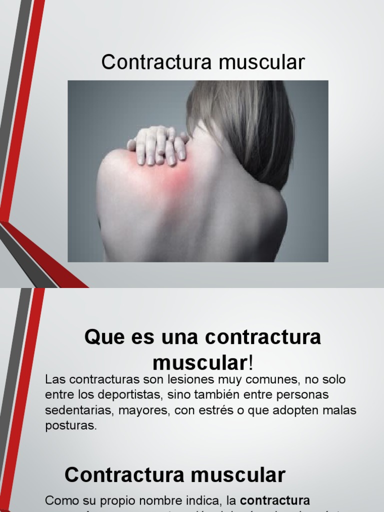 Contracturas Musculares | PDF