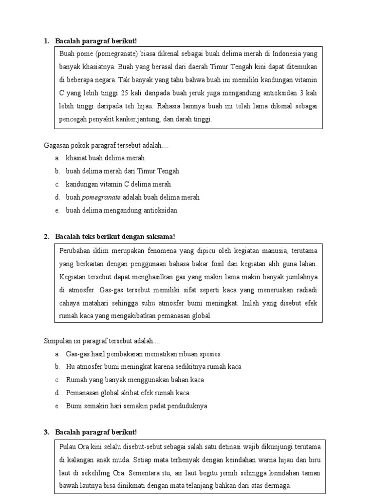 Soal Un 2015 - P 01 | PDF