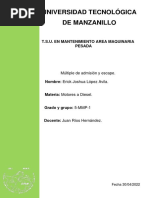 Función y partes del múltiple de admisión | PDF | Tornillo | Máquinas