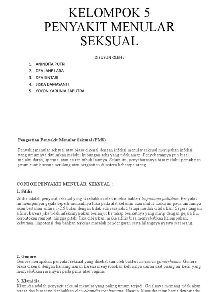 Panduan Penyakit Menular Seksual | PDF