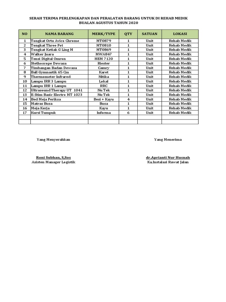 Alat Rehab Medik | PDF