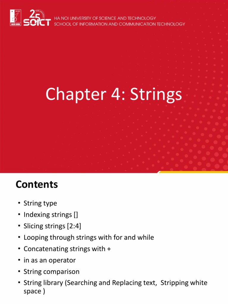 Chapter 4 Strings Pdf Control Flow String Computer Science