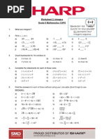 Worksheet 4 Numeric and Geometric Patterns Grade 8 Maths | PDF ...