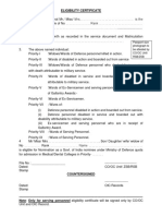 Format of The Serving Certificate | PDF