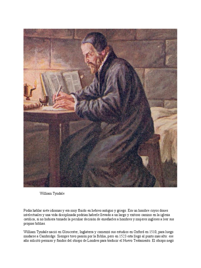 La vida y muerte de William Tyndale | PDF