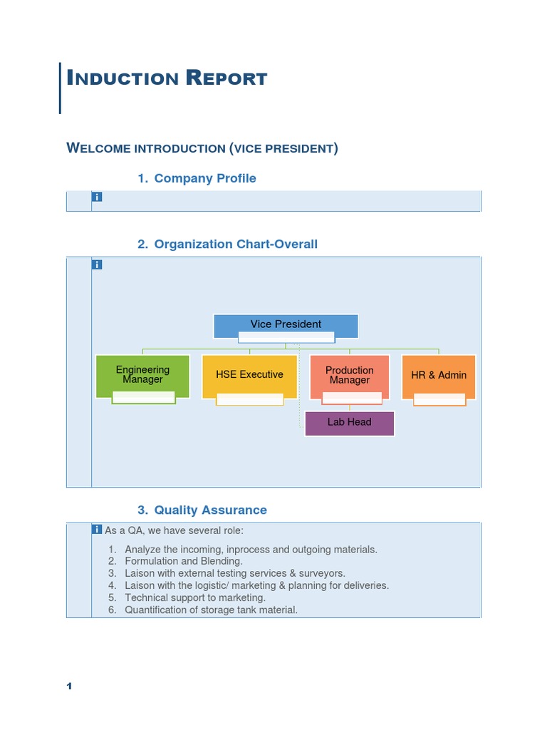 Nduction Eport: 1. Company Profile | PDF