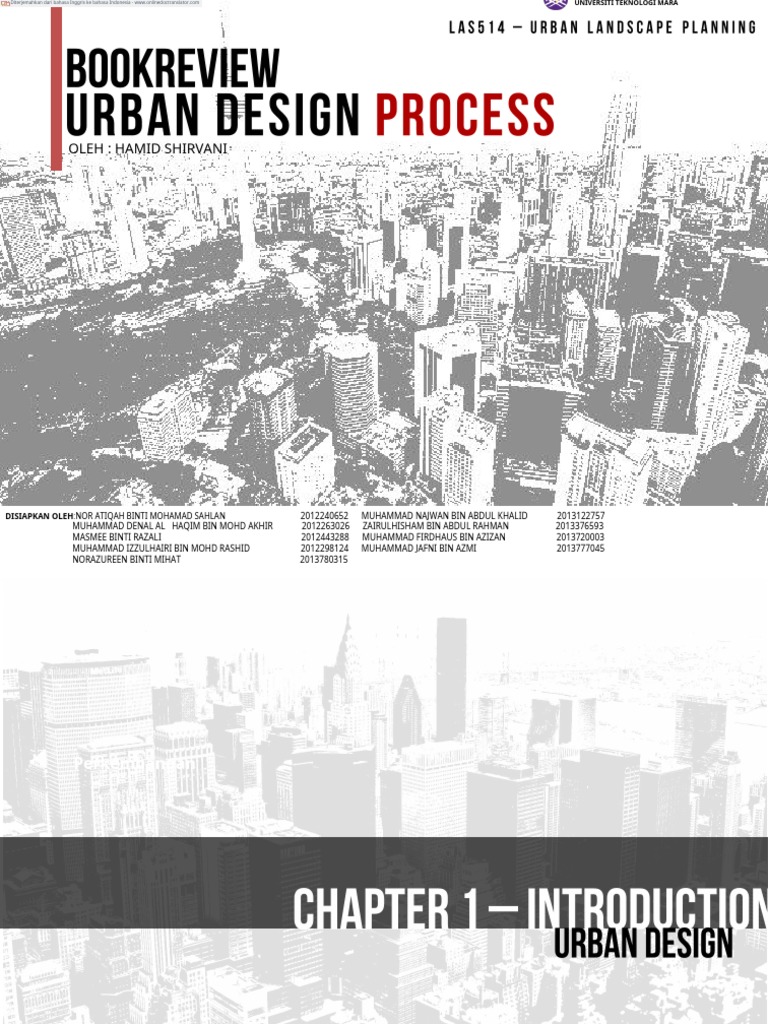 Book Review Urban Design Process by Hami - En.id | PDF