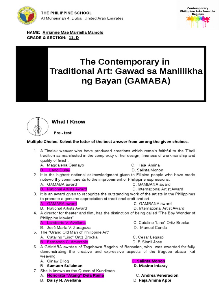 GAMABA: Bridging Tradition and Contemporary | PDF | Weaving