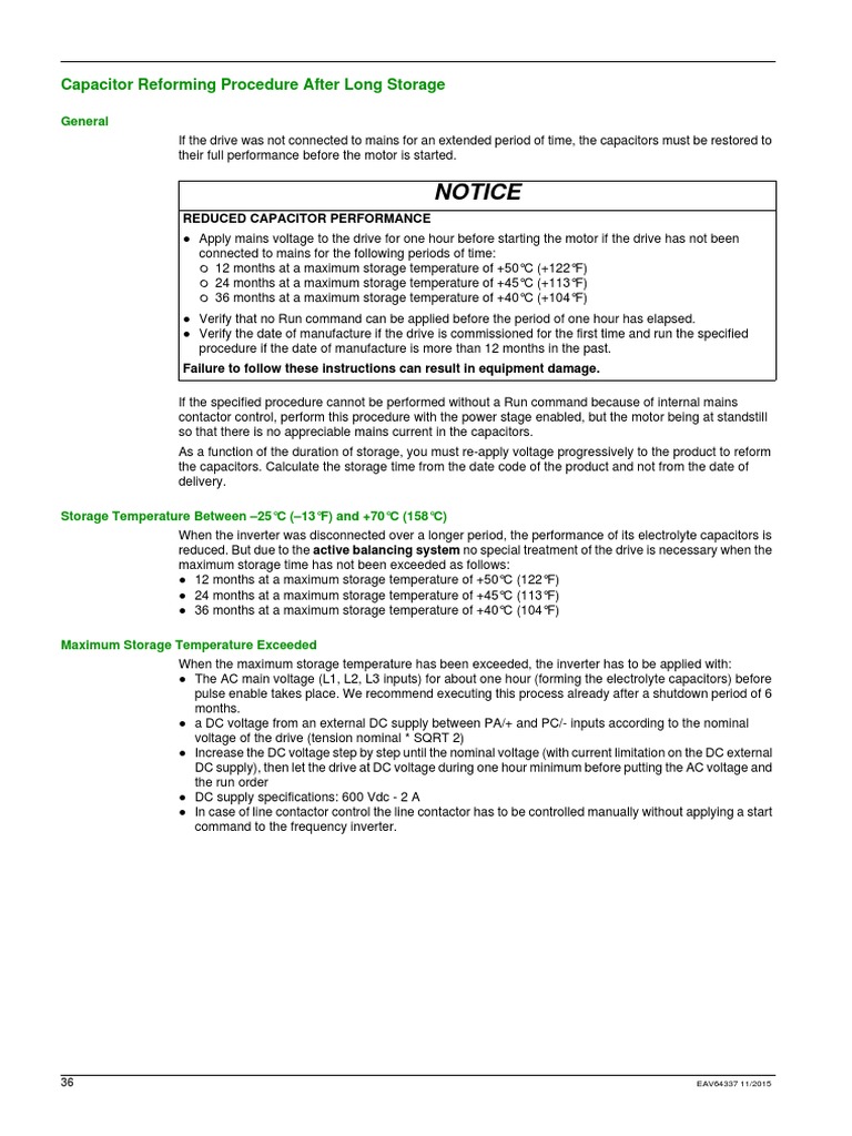 Capacitor Reforming After Storage | PDF | Capacitor | Power Inverter