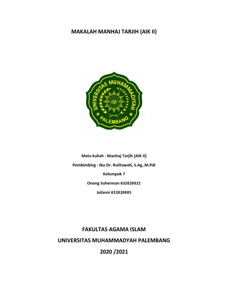 Makalah Manhaj Tarjih | PDF