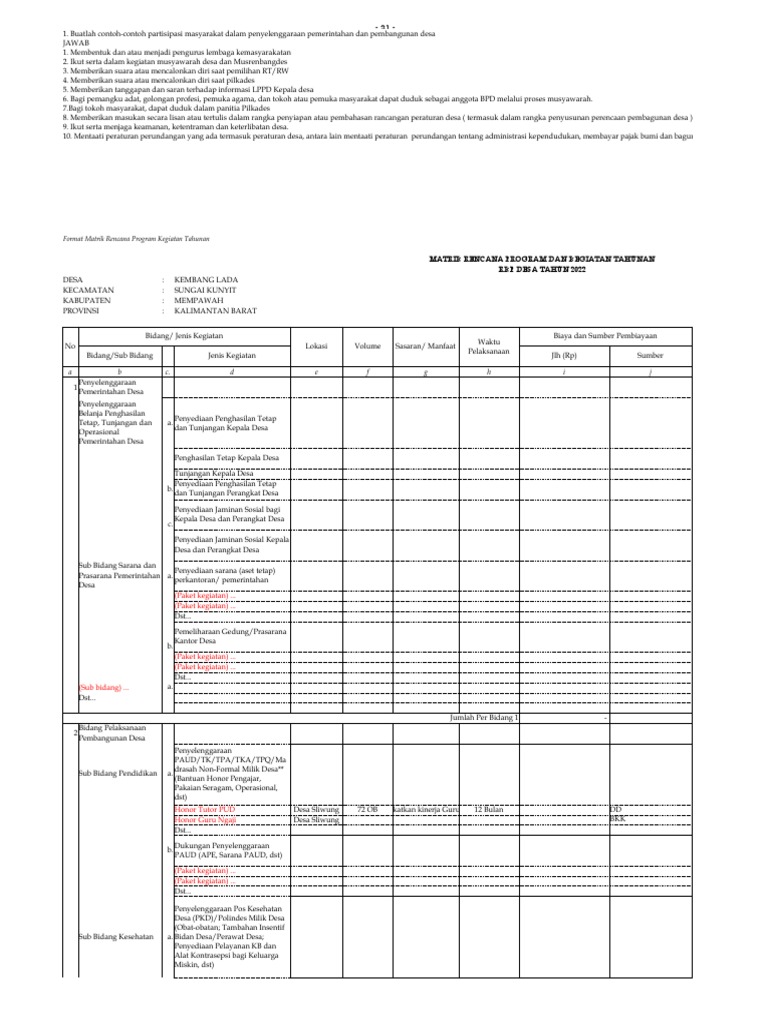 Tugas 1 Sesi 3 Administrasi Pemerintahan Desa | PDF