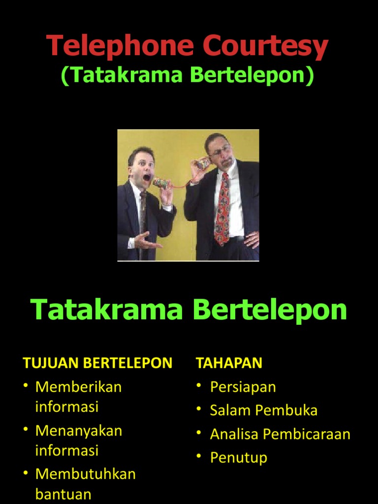 Etika Bertelepon yang Baik | PDF | Seni & Disiplin Bahasa