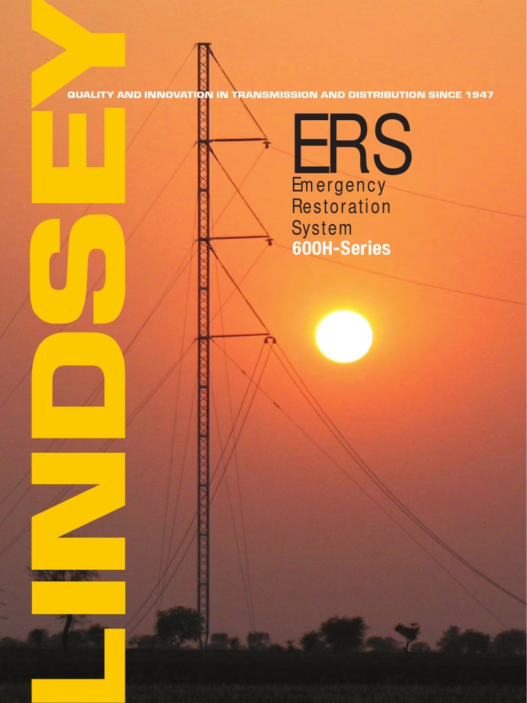 Emergency Restoration System: 600H-Series | PDF | Electric Power ...