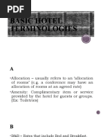 Basic Hotel Terminology PDF | PDF | Hotel | Condominium