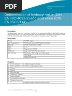 Hydroxyl Value Determination Method | PDF