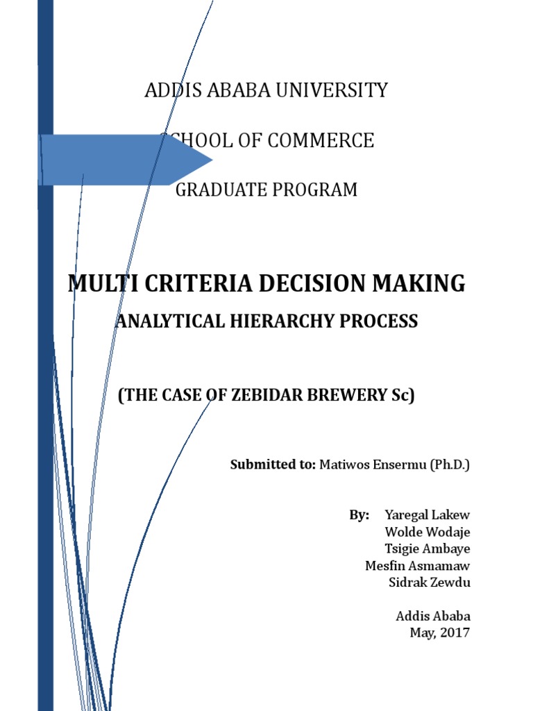 AHP Model Heiniken | PDF | Matrix (Mathematics) | Decision Making