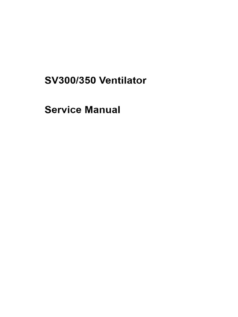 Sv300 Service Manual v3.0 | PDF