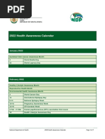 DOH Calendar of Activities | PDF | Cancer | Health Care