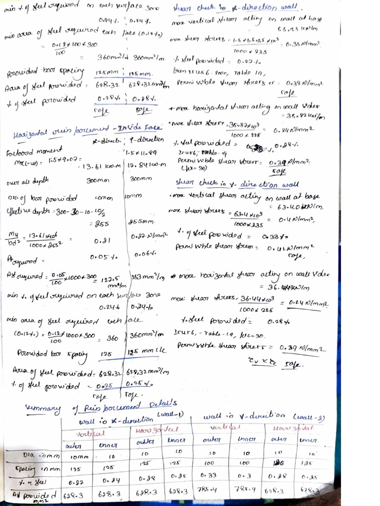 Design of Wall Chamber 4 | PDF
