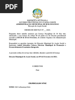 Modelo de Requerimento Dirigido A Governadora Provincial de Luanda | PDF