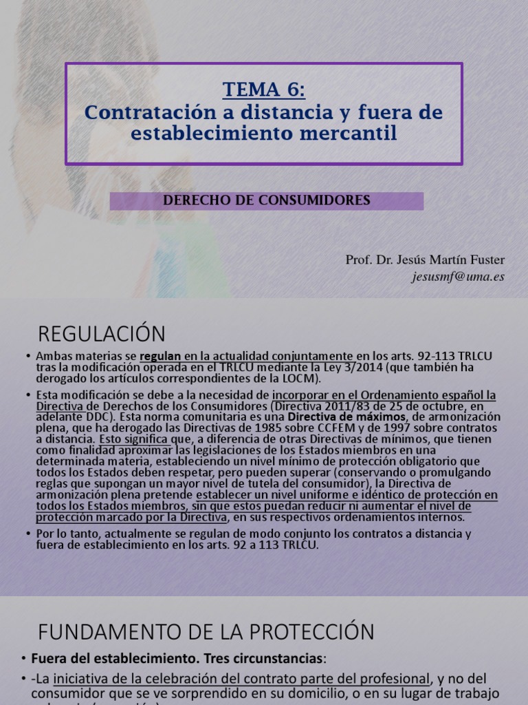 Tema6 2022 | PDF | Los consumidores | Protección al Consumidor