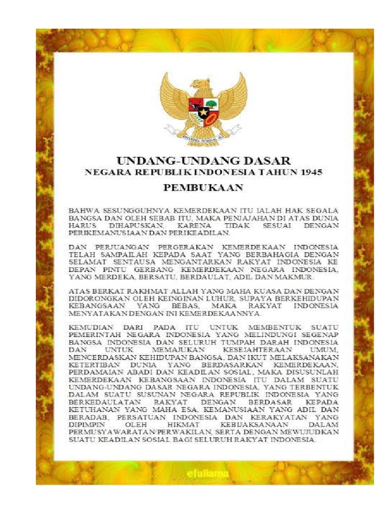 Teks UUD 1945 | PDF