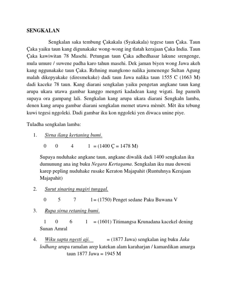 SENGKALAN | PDF