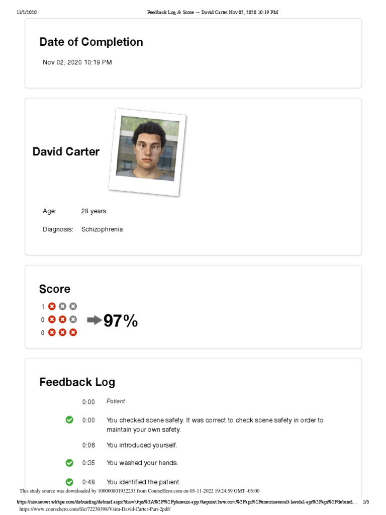 Vsim David Carter Part 2 PDF | PDF | Mental And Behavioural Disorders ...