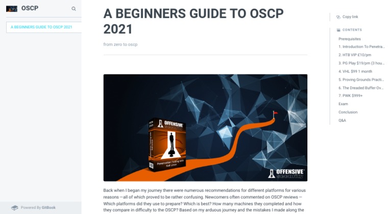 A Beginners Guide To Oscp 2021 - Oscp | PDF