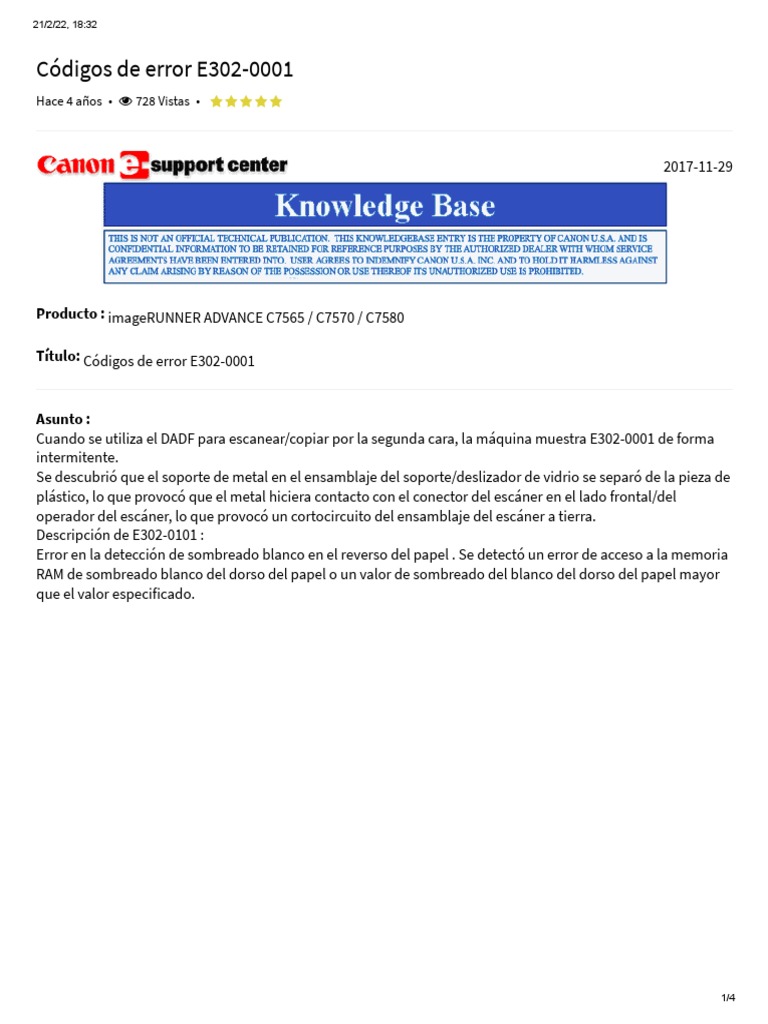 Códigos de Error E302-0001 | PDF | Juegos y actividades | Informática