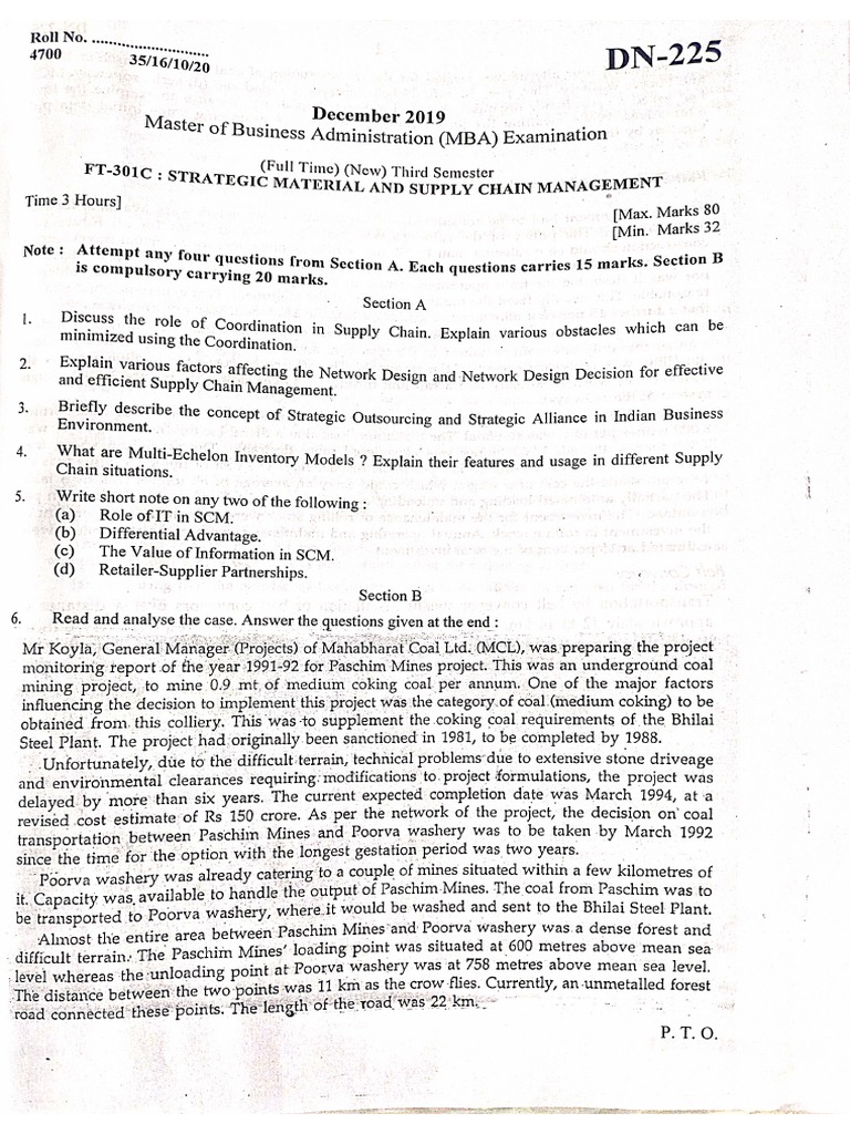 SCM Paper | PDF