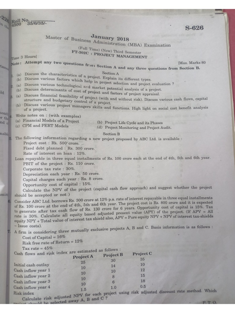 Project Management Paper | PDF