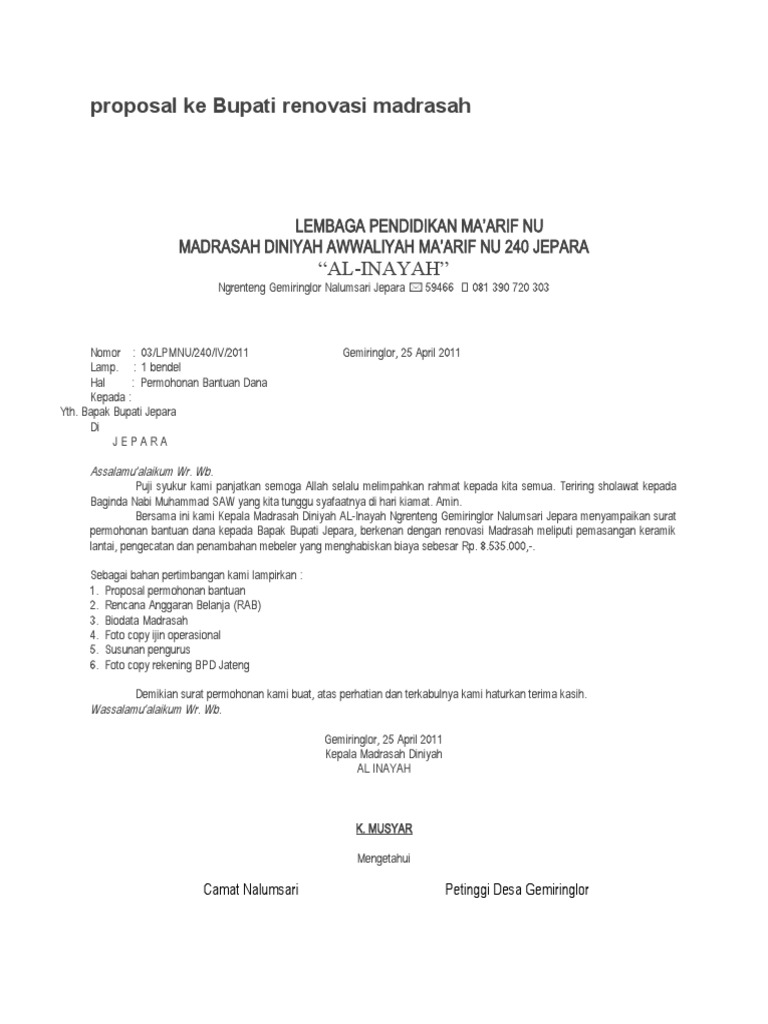 Contoh Proposal 2 | PDF