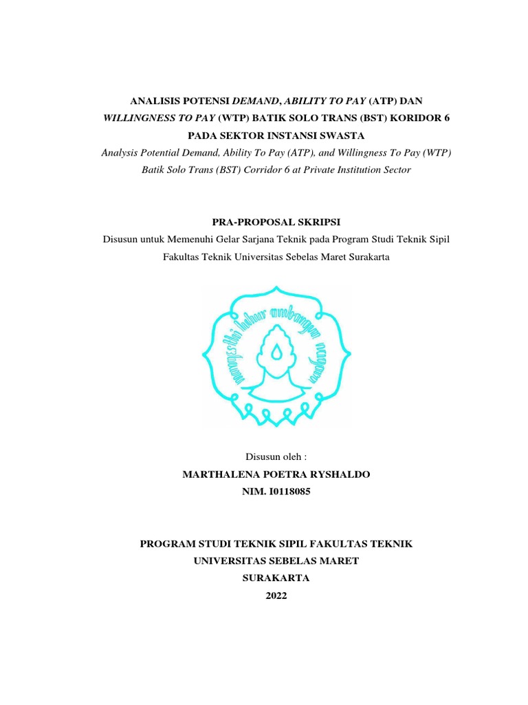 Analisis WTP dan ATP BST Koridor 6 | PDF