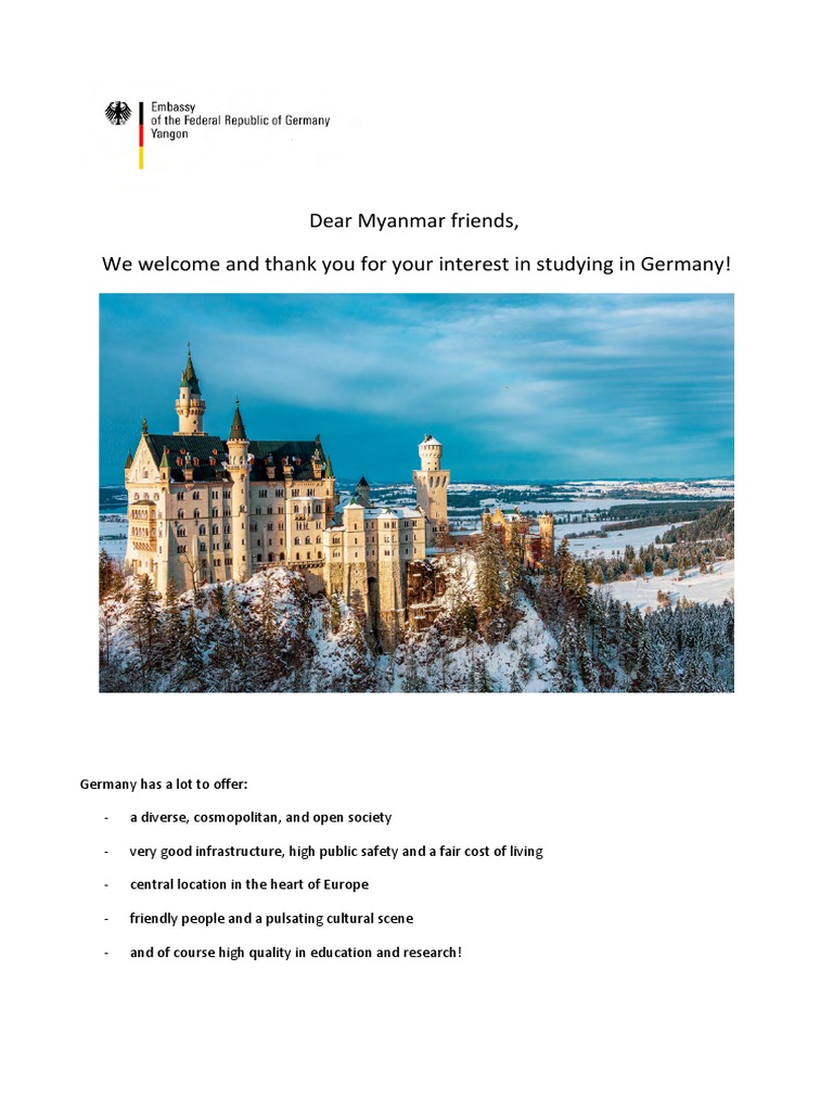 Study in Germany | PDF | University | University And College Admission